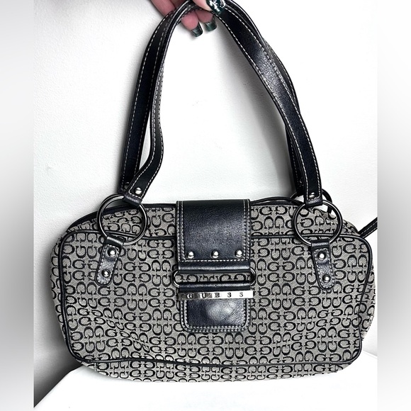 Guess | Bags | Guess Small Black G Satchel Handbag 23 | Poshmark